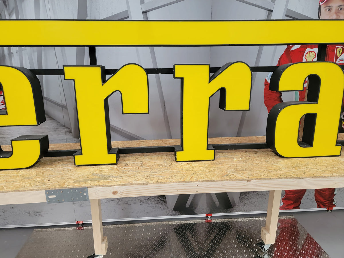 1980's Ferrari official dealer illuminated sign – The Sign Experience