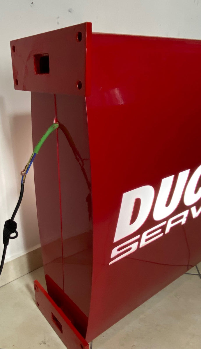 2010 Ducati official dealership illuminated service neon dual side sig ...