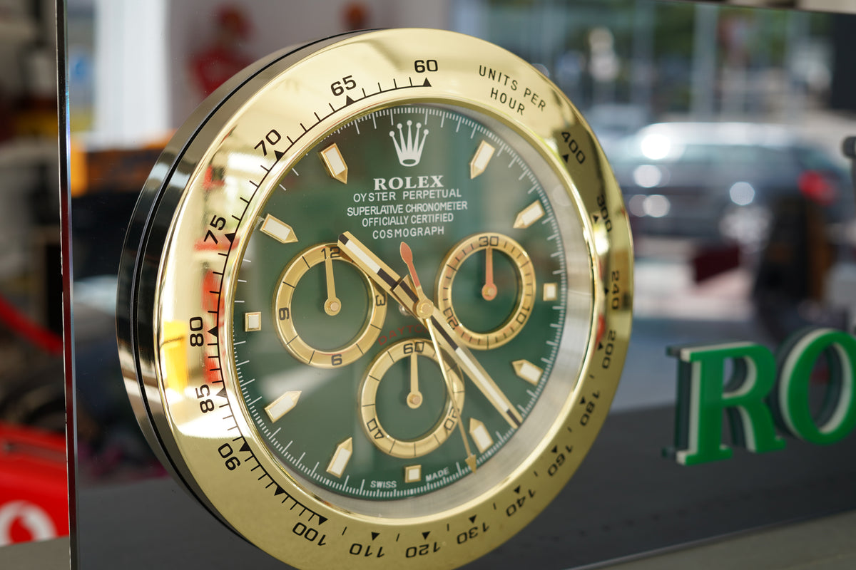 2000s Rolex Geneva official dealer clock sign – The Sign Experience