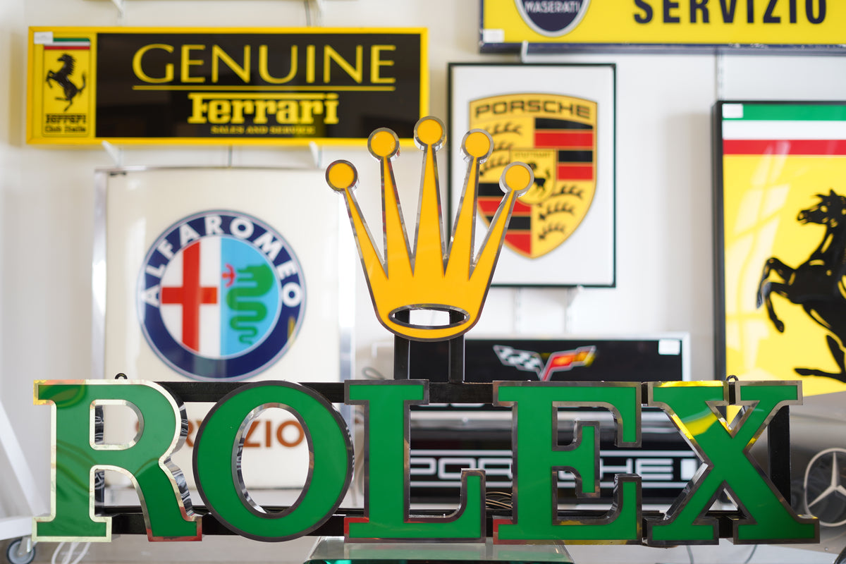 2000s Rolex official dealer illuminated sign – The Sign Experience