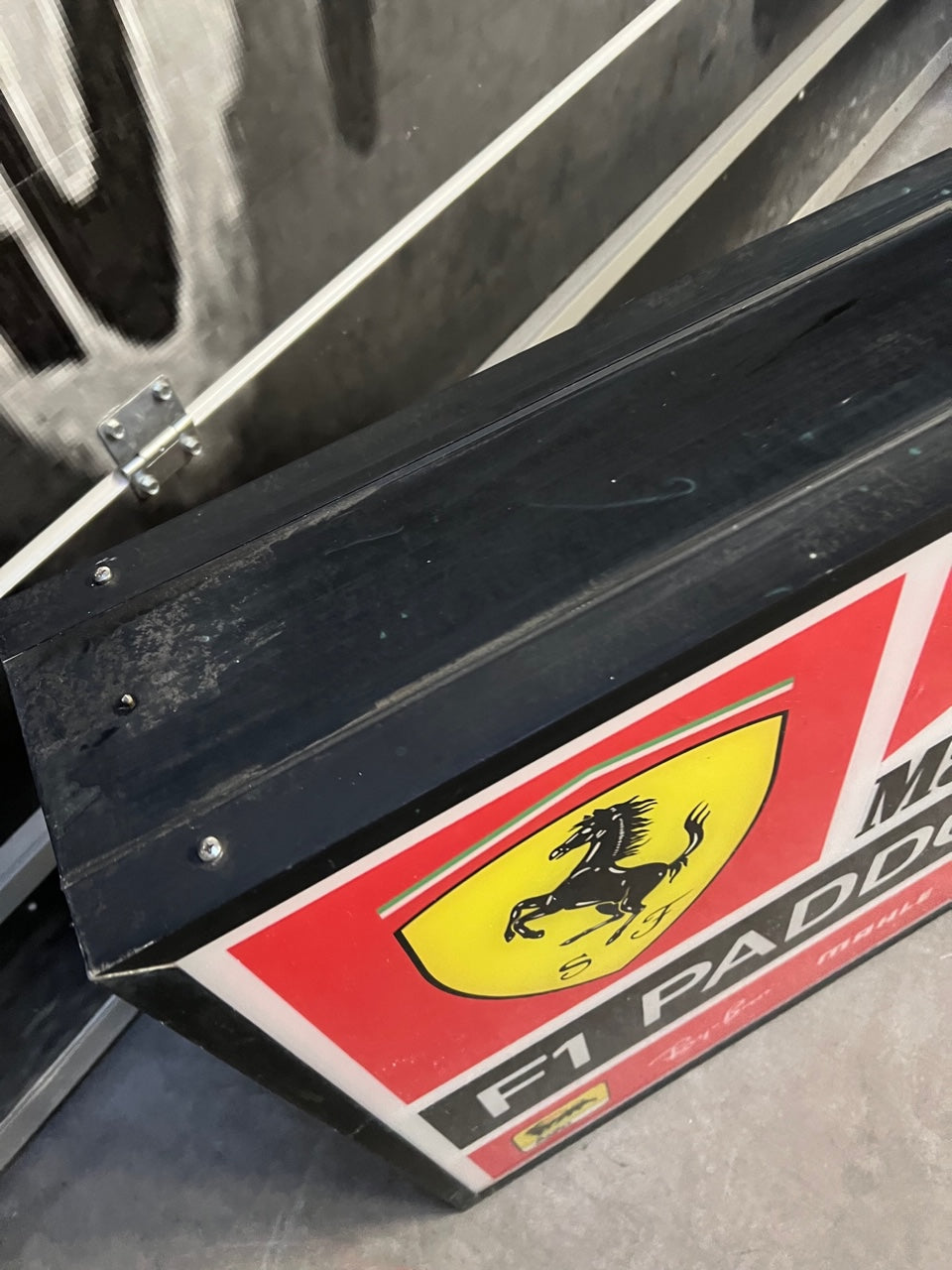 1986 Ferrari Official Paddocks F1 double side illuminated neon sign ...