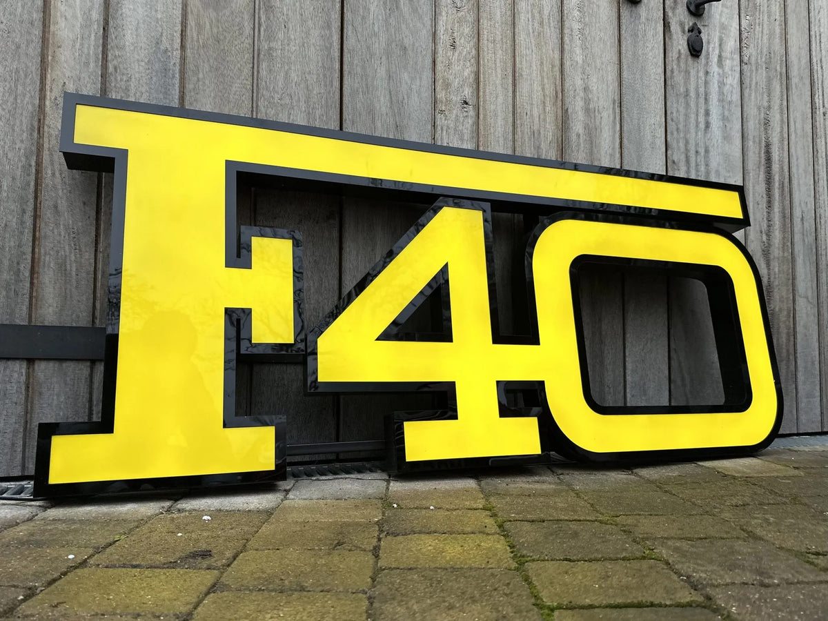 1990s Ferrari F40 official dealership illuminated sign – The Sign ...