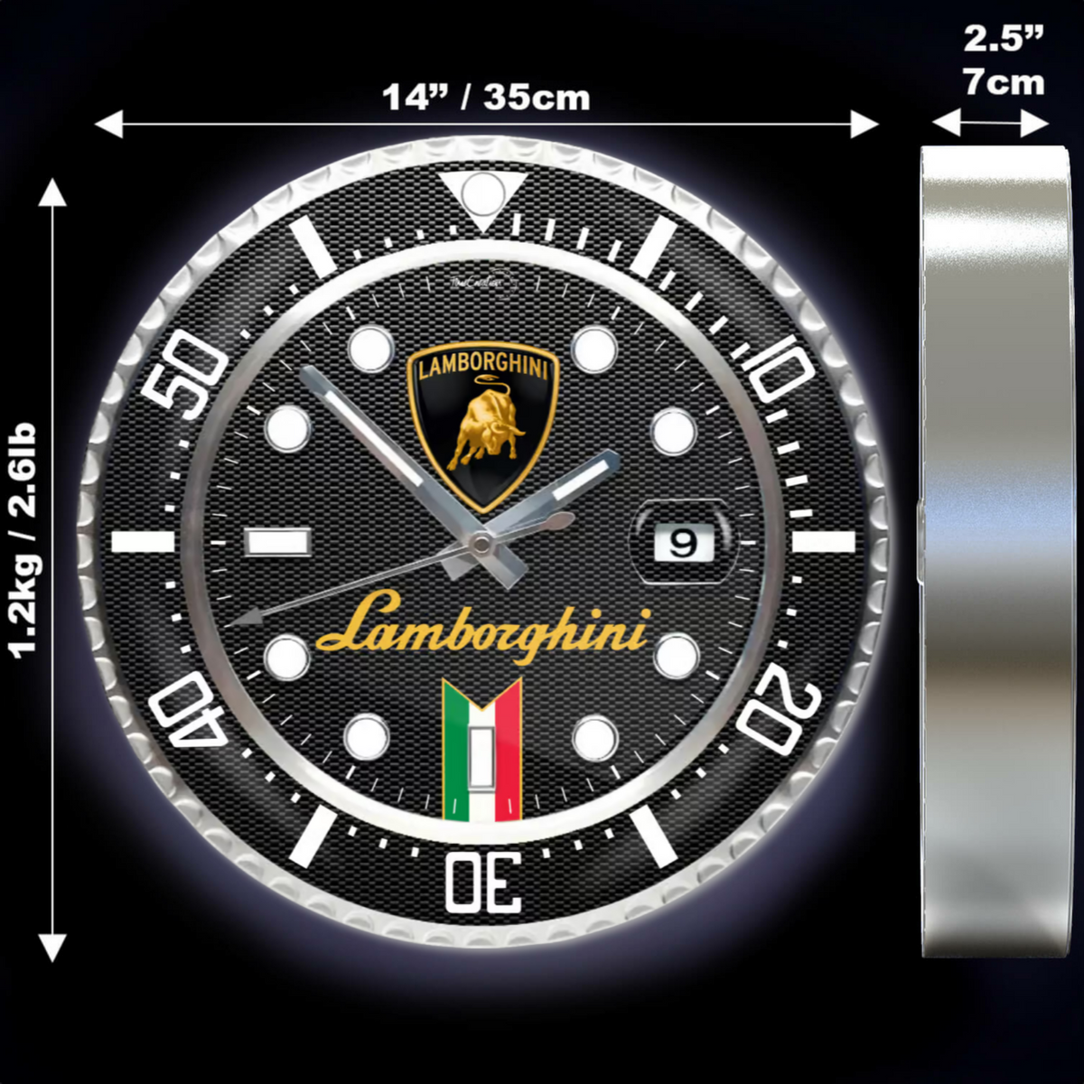 Lamborghini wall clock Edition – The Sign Experience