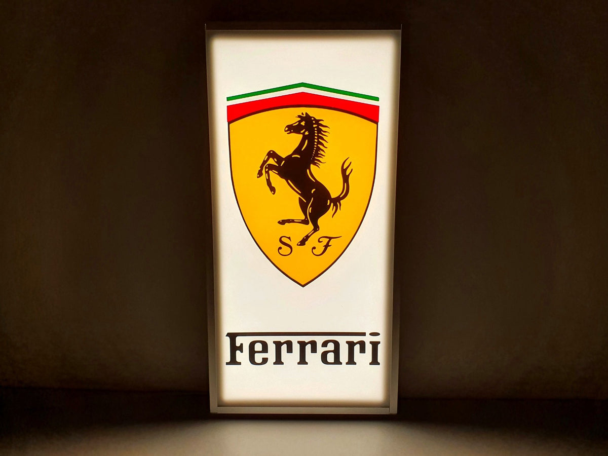 2020 Ferrari illuminated dealer sign – The Sign Experience