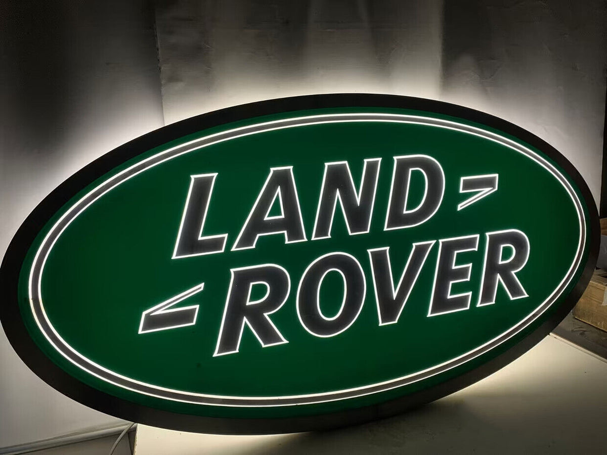 2000s Land Rover Very Large official dealership illuminated sign – The ...