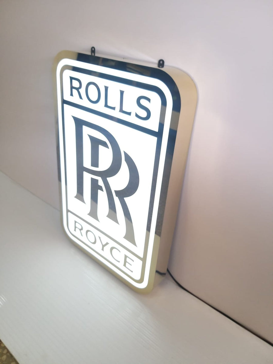 2010 Rolls Royce dealer illuminated sign – The Sign Experience