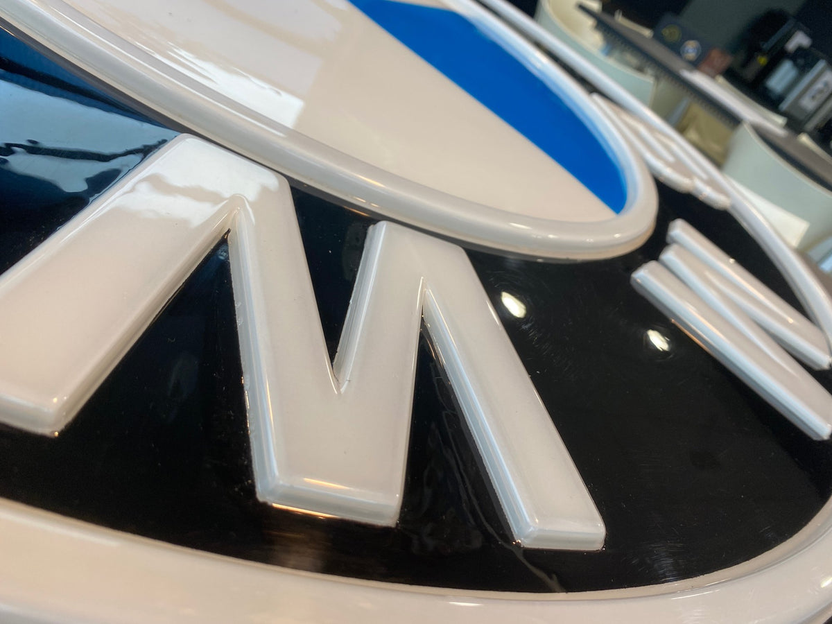 1973 BMW official dealership illuminated sign – The Sign Experience