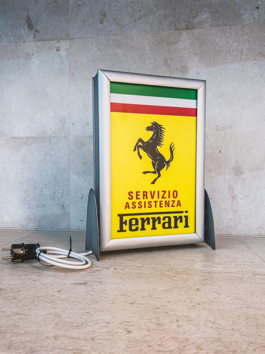 2010s Ferrari dealership illuminated sign – The Sign Experience