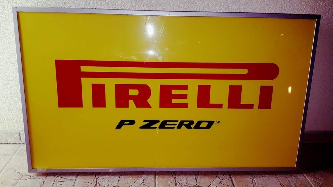 1990s Pirelli official illuminated sign – The Sign Experience