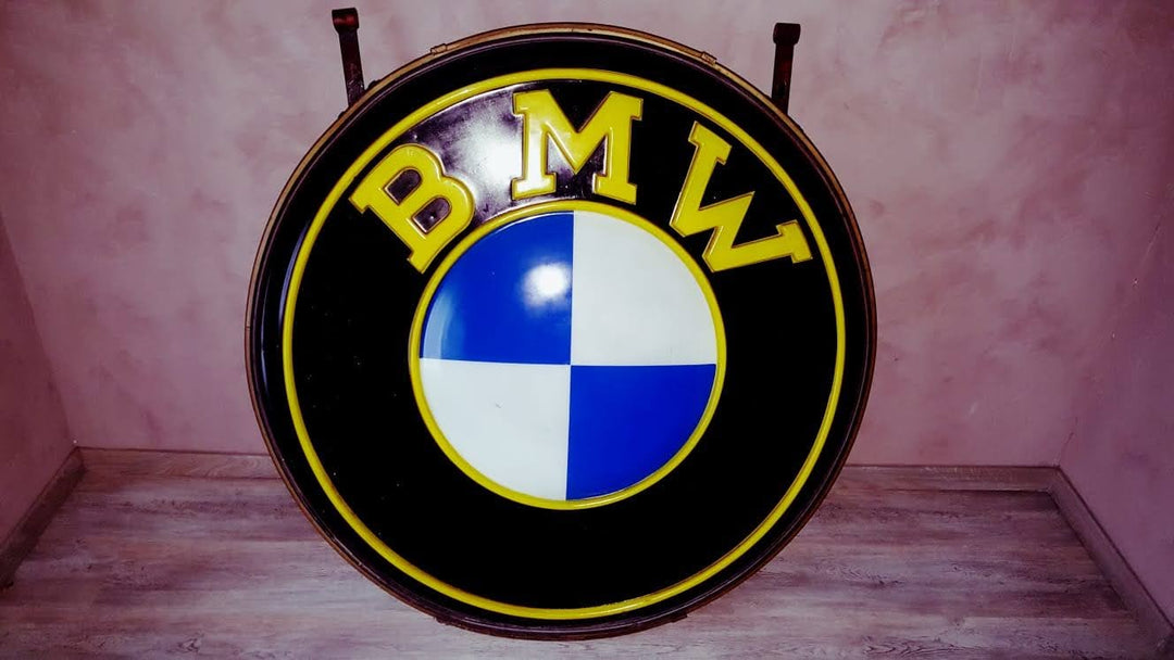 1963 BMW official dealership illuminated double side sign – The Sign ...