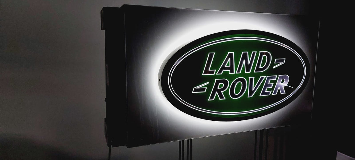 2000s Land Rover official dealership illuminated sign – The Sign Experience