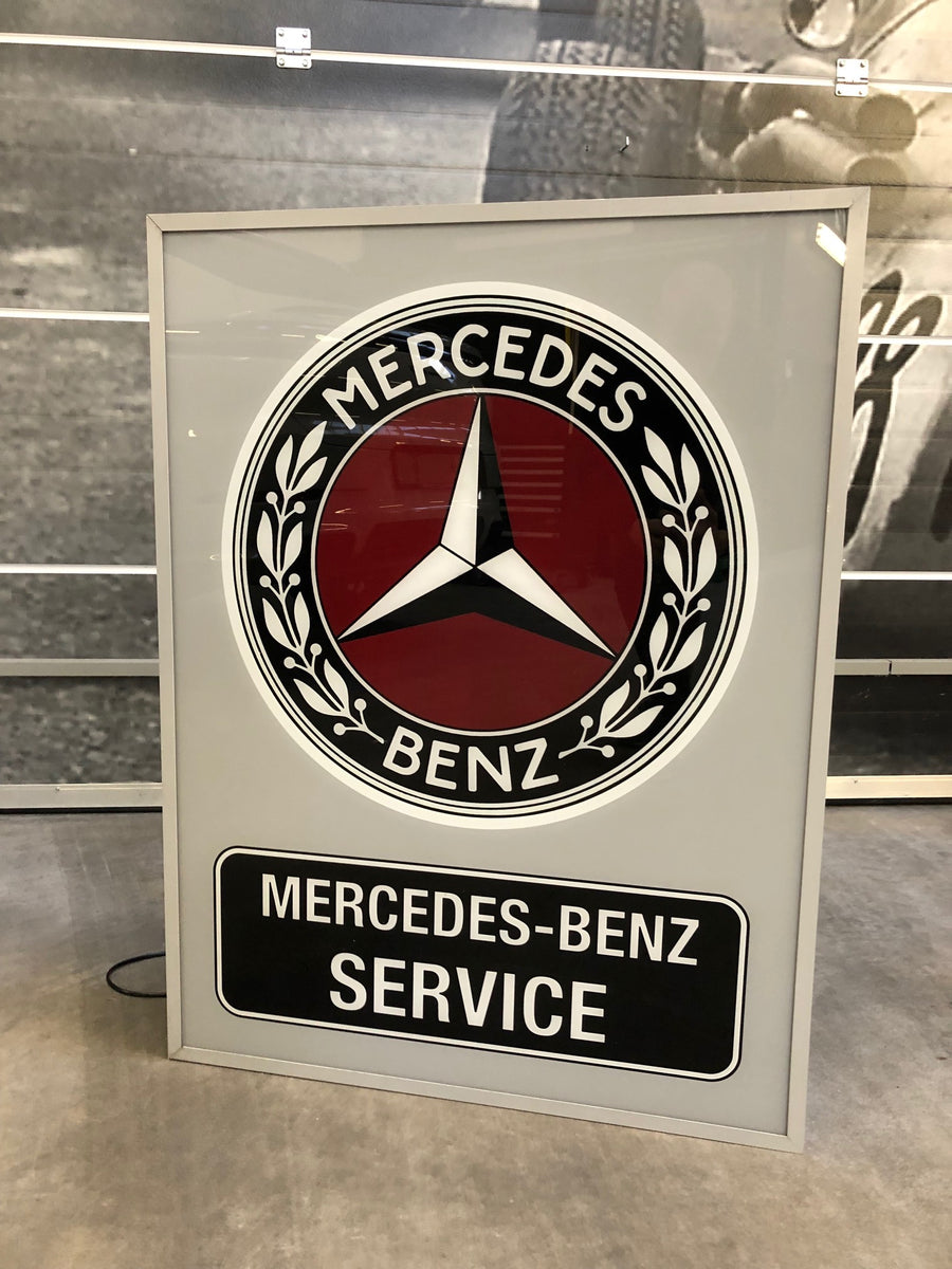 1979 Mercedes-Benz Classic vintage official dealer illuminated sign ...