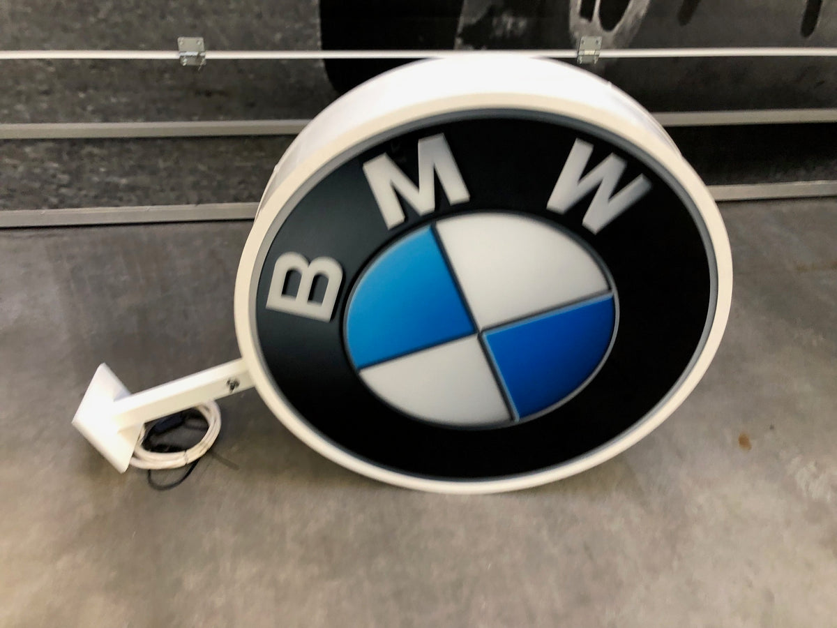 1998 BMW / Alpina official dealership illuminated double side sign ...
