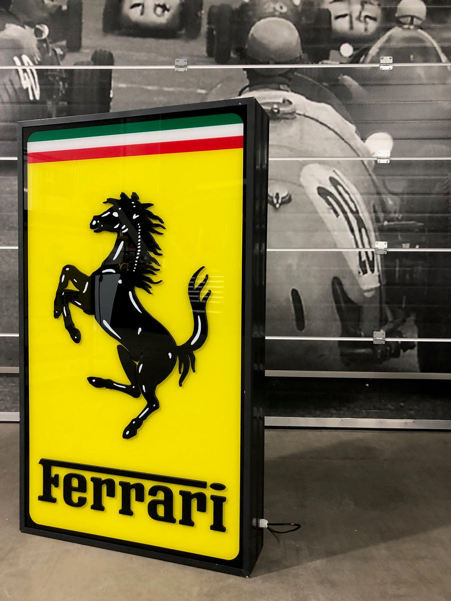 1995 Ferrari official dealer embossed illuminated sign – The Sign ...