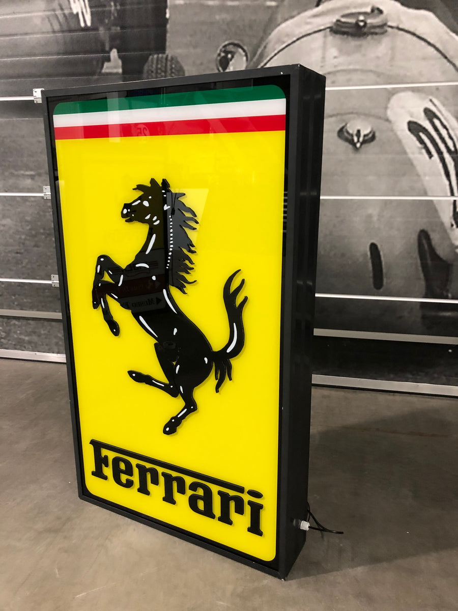 1995 Ferrari official dealer embossed illuminated sign – The Sign ...