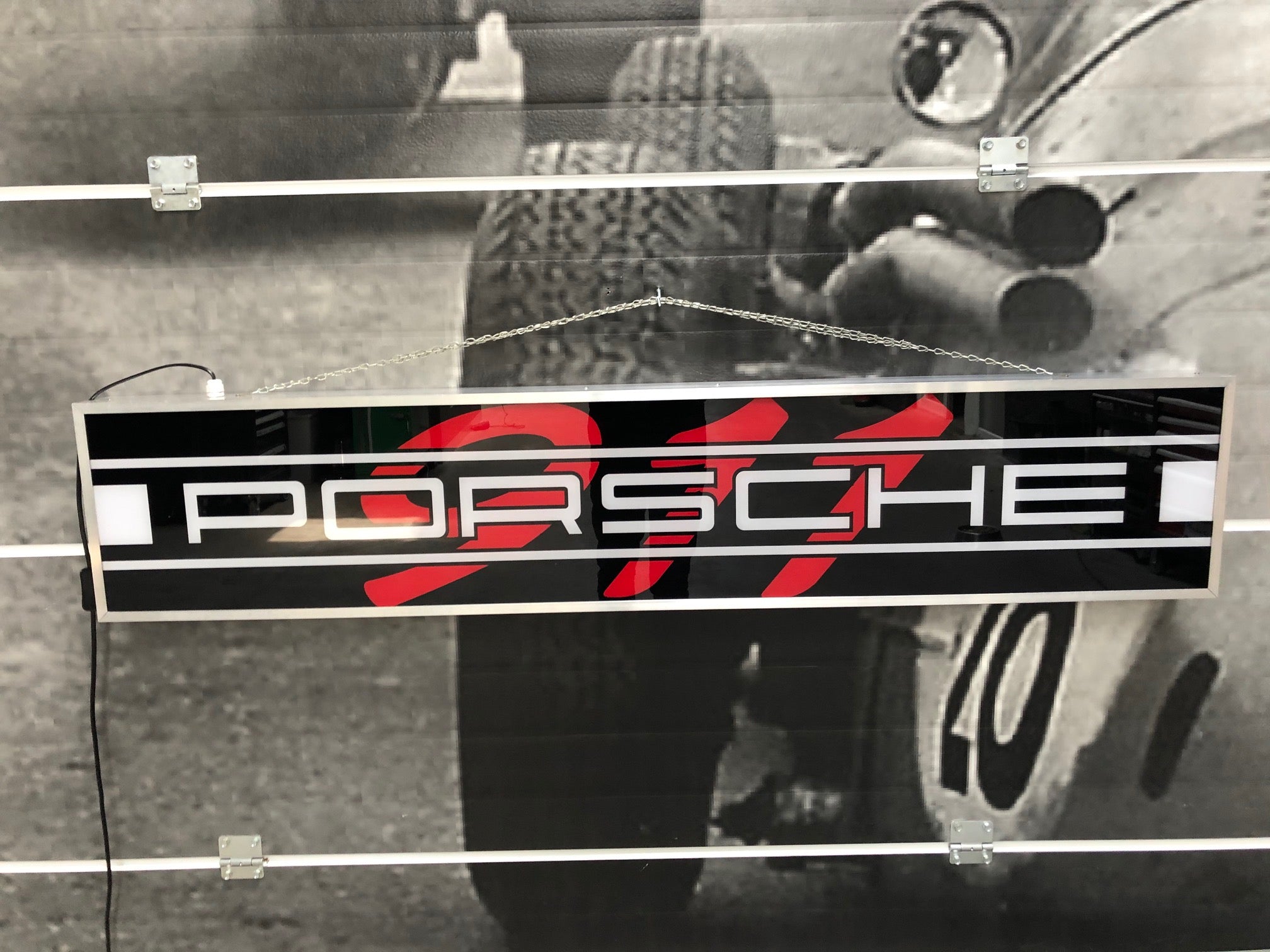 1996 Porsche 911 official dealership illuminated double side sign – The ...