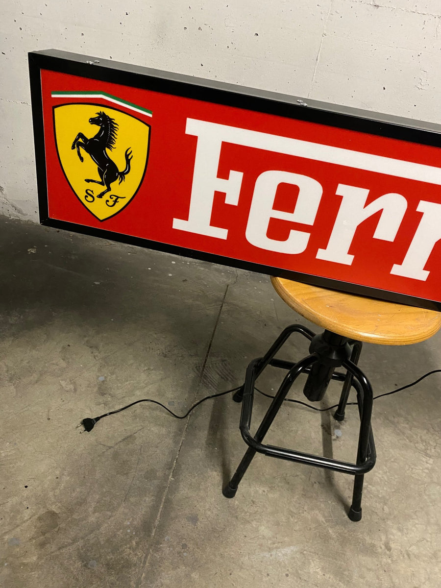 2005 Ferrari dealer illuminated sign 1/9 produced – The Sign Experience